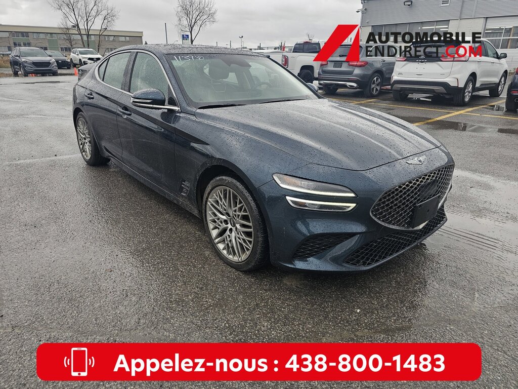 2022 Genesis G70 Advanced AWD Mags Cuir Toit Pano GPS Sièges Chauff ...