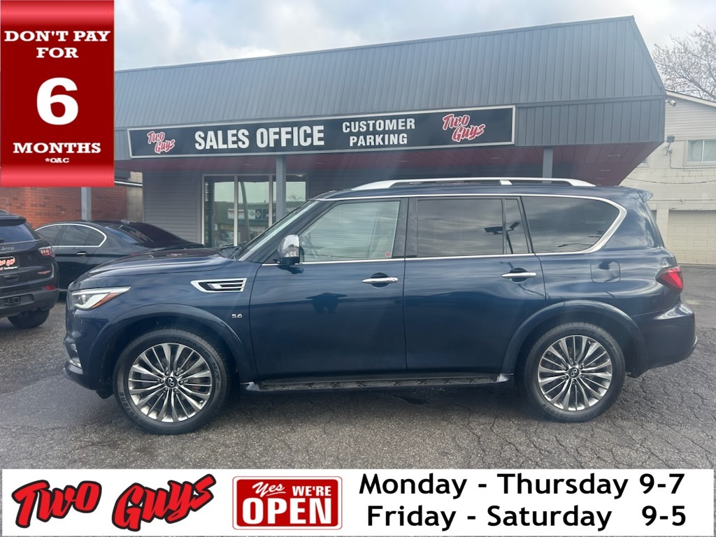 2020 Infiniti QX80 LUXE 7-Pass 4WD Leather Nav Sunroof Back Up Cam - St ...
