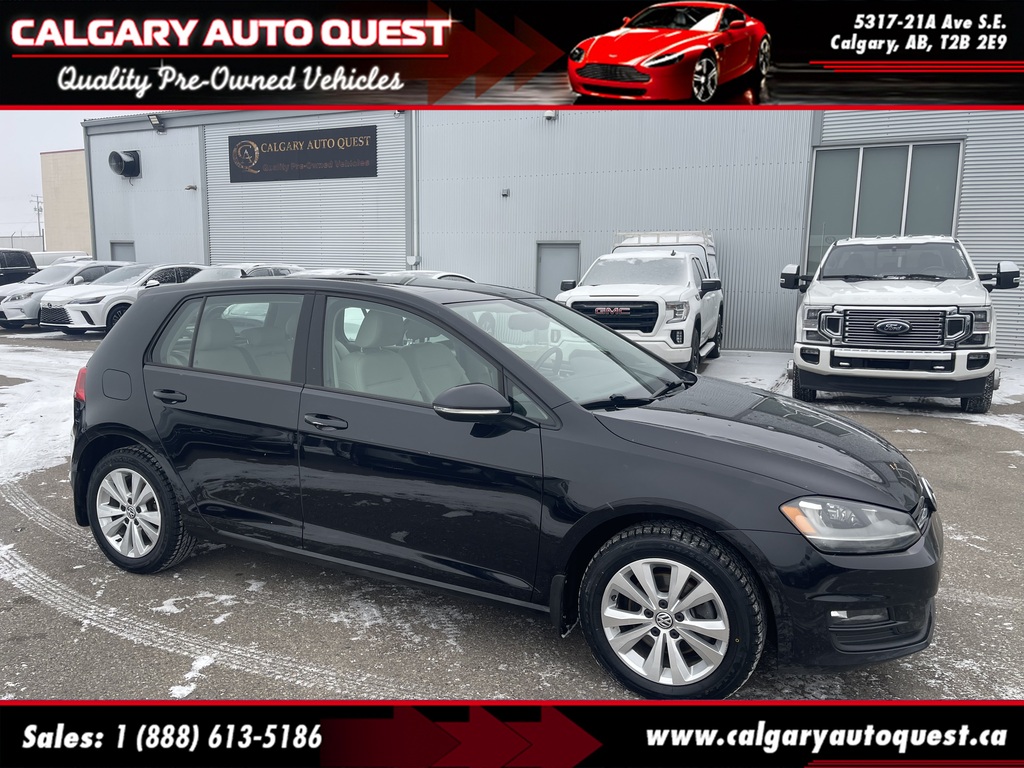 2015 Volkswagen Golf Comfortline/AUTO/B.CAM/LEATHER/ROOF/HAIL SPECIAL ...