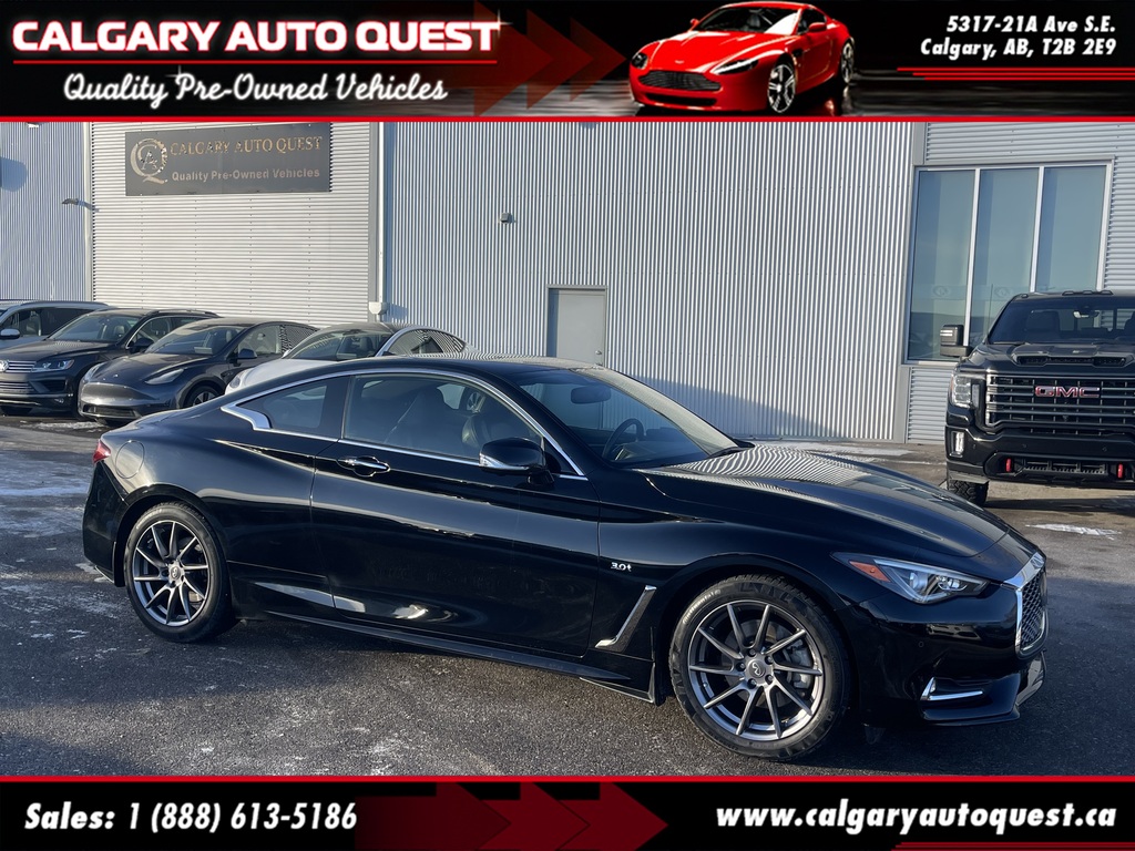 2017 Infiniti Q60 2DR COUPE 3.0T AWD/NAVI/B.CAM/LEATHER/SUNROOF - Calgary