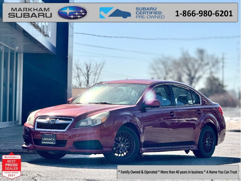 2013 Subaru Legacy | $12,995 | 72,106 km | Gas Sedan for sale by MARKHAM SUBARU | Markham, ON
