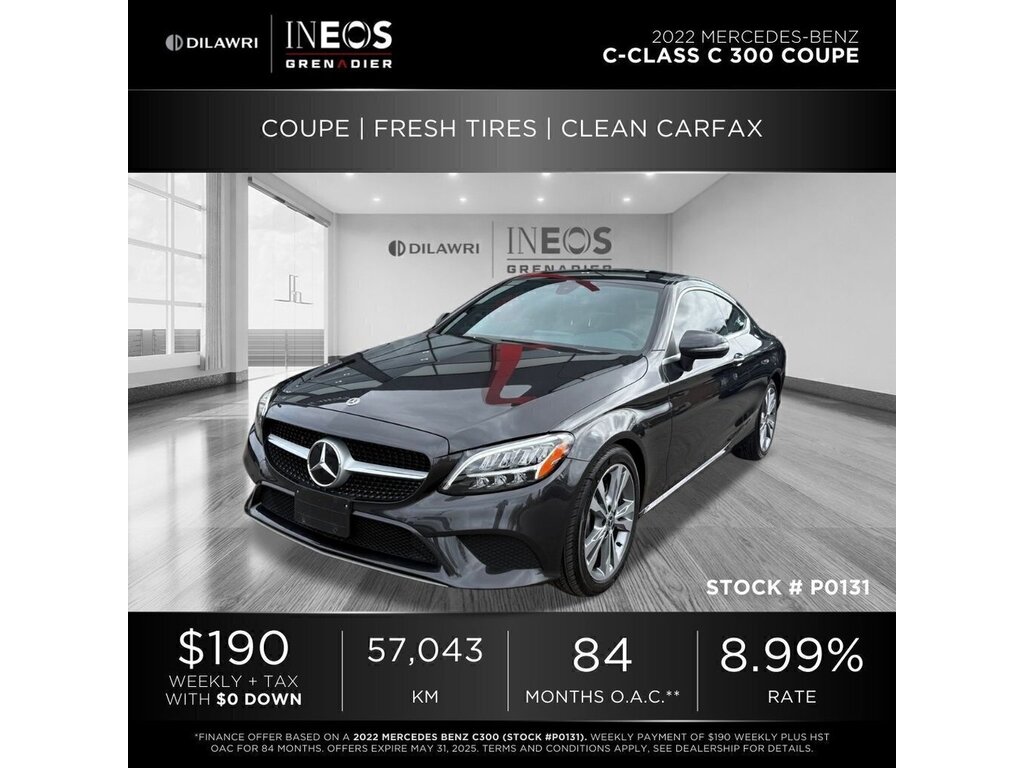 2022 Mercedes-Benz C-Class | $42,488 | 57,005 km | Gas Coupe for sale ...