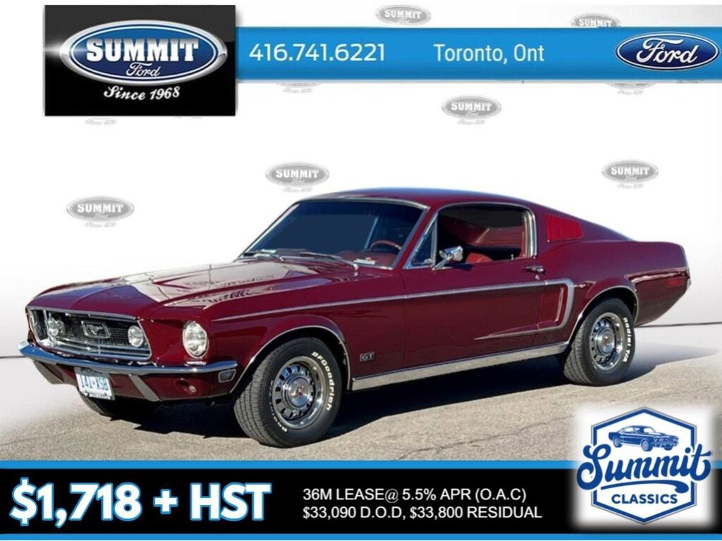 1968 Ford Mustang | $110,000 | 0 km | Gas Vehicle for sale by Summit ...